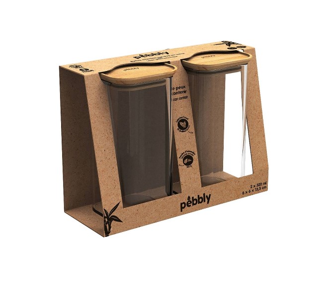 Pebbly Square Storage Containers/Herb Boxes Set of 2 - Campbell ...